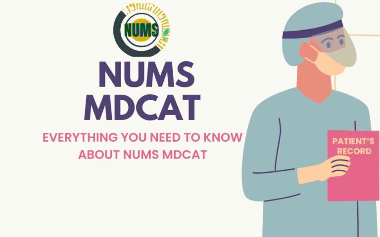 NUMS MDCAT 2024-25 [Everything You Need to Know] - Goal MDCAT